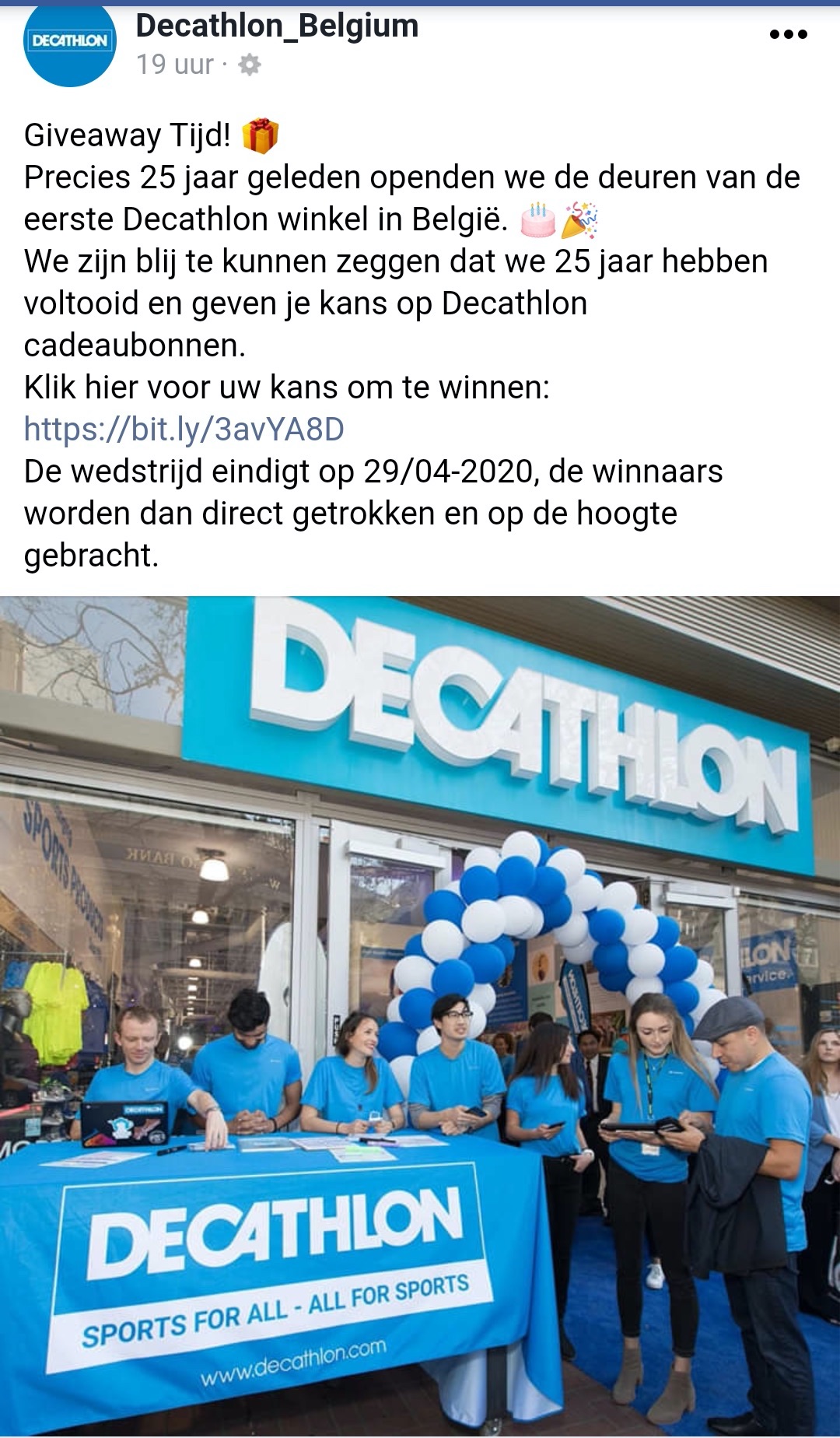 Fake Facebook Decathlon winacties (update North Face rugzak)